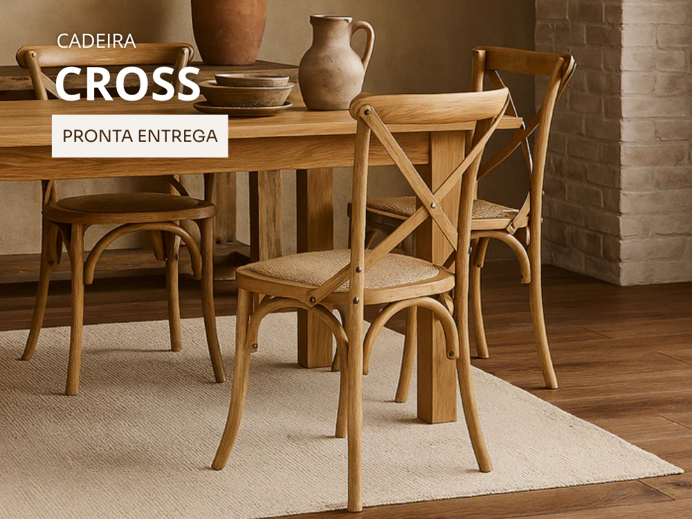 Cadeira Cross: Clássica, Rústica e Ainda Moderna