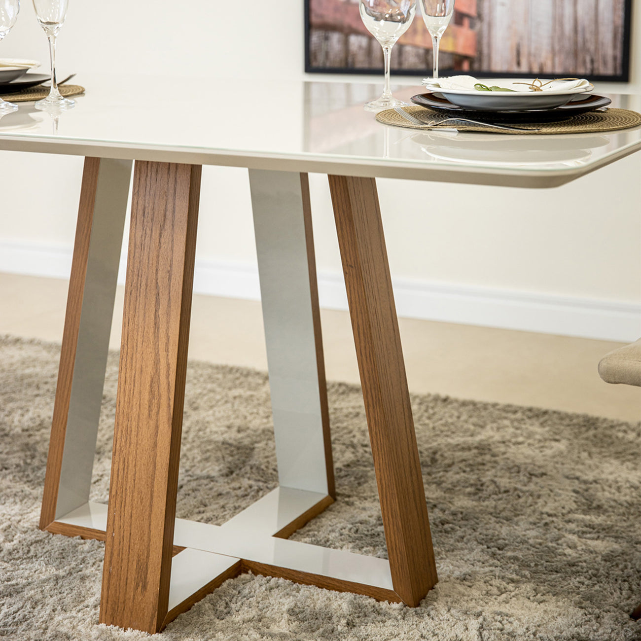 Mesa de Jantar Retangular Emilia | INUSUAL - Móveis